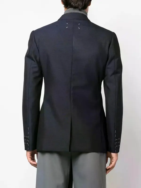 MAISON MARGIELA Single-breasted Tailored Blazer - Blue