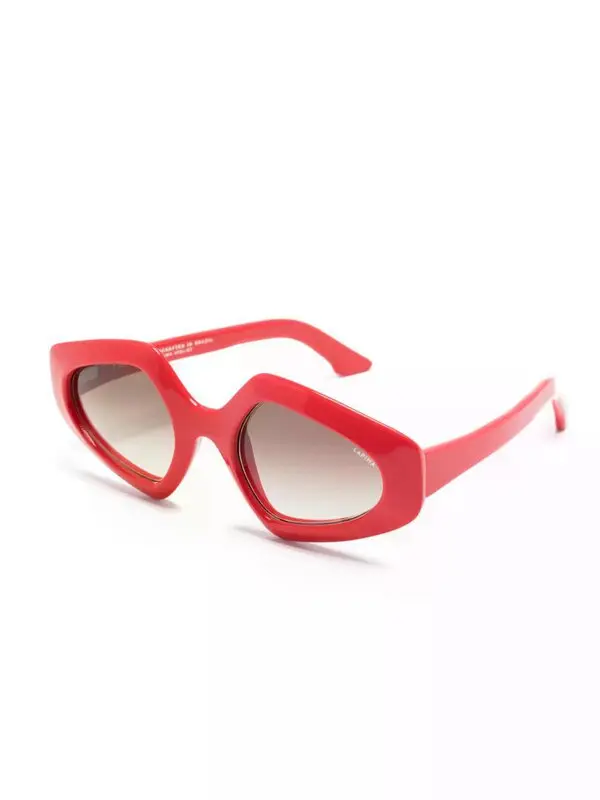 LAPIMA Antonia Oversized Sunglasses - Red