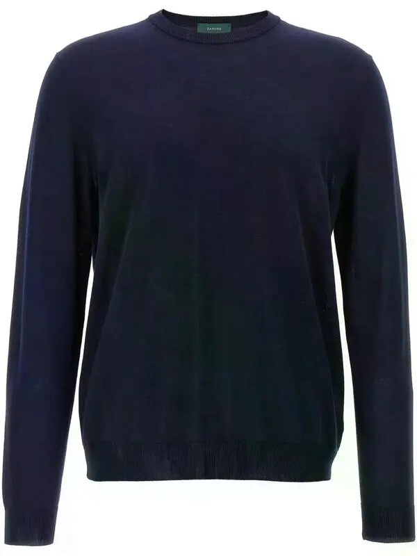 ZANONE Cotton Sweater - Blue