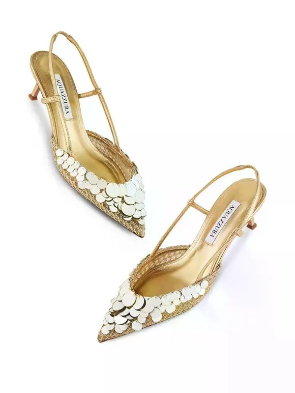 AQUAZZURA 50mm Can Can Pumps
