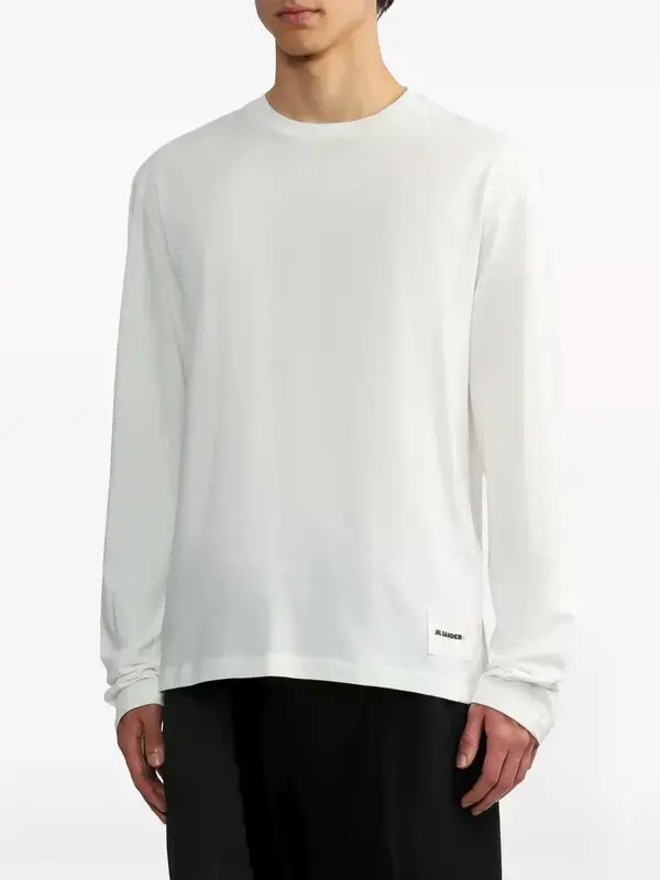 JIL SANDER Logo-patch Cotton T-shirt
