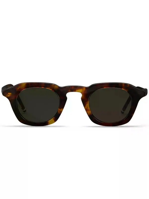 Thom Browne Tortoiseshell Square Frame Sunglasses - Brown