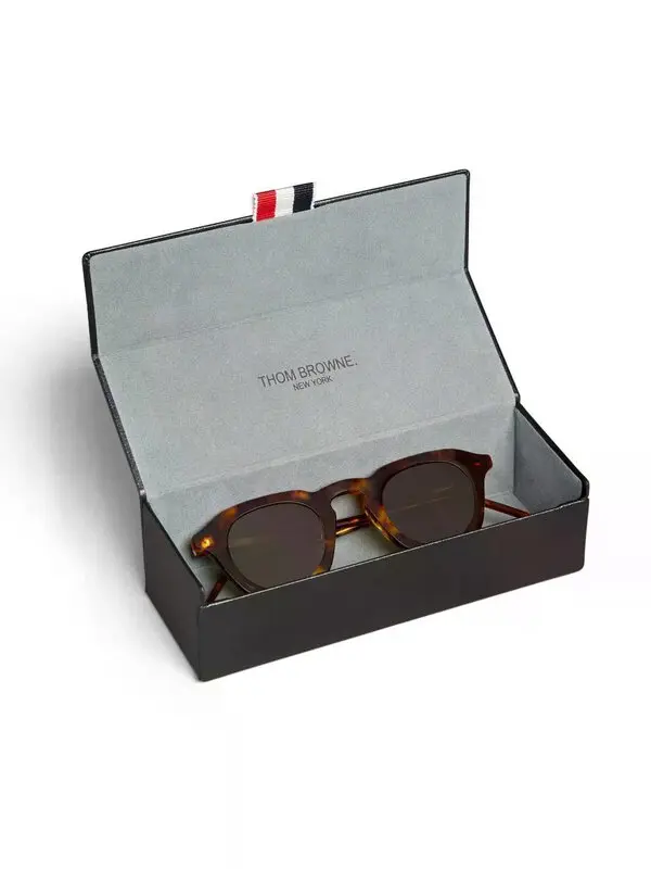 Thom Browne Tortoiseshell Square Frame Sunglasses