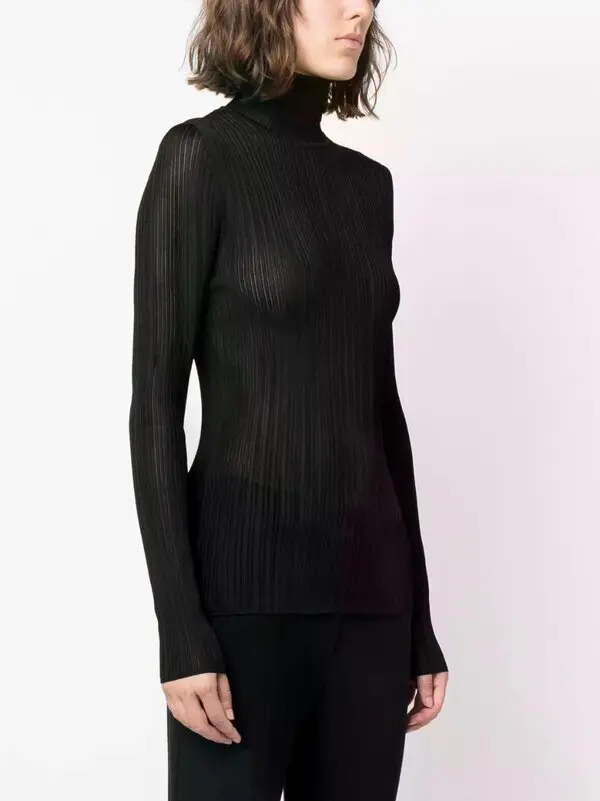 TOM FORD Ribbed-knit Roll-neck Jumper