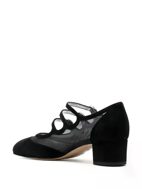 CAREL Mesh-panelled Suede Pumps