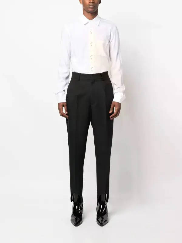 Random Identities Tapered Stirrup Trousers