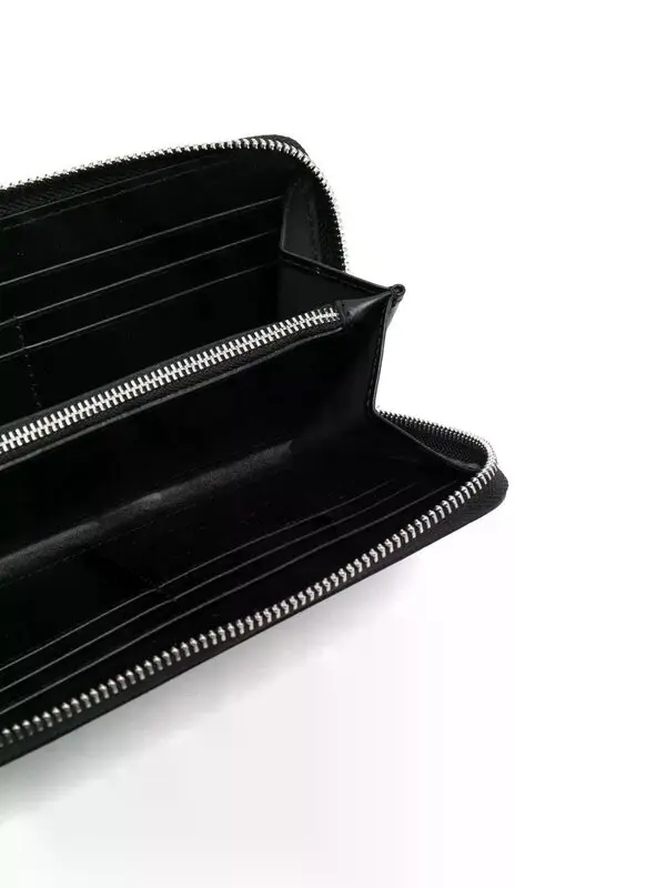 Philipp Plein Crocodile-embossed Leather Purse - Black