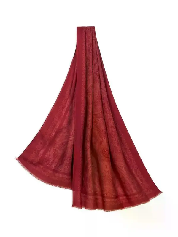 Etro Frayed Paisley-print Scarf