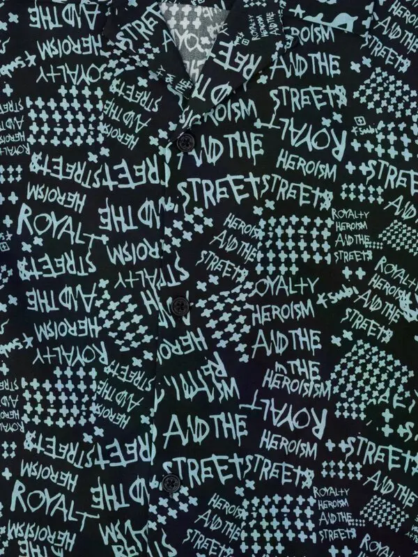 Ksubi Heroism Text-print Tencel Shirt