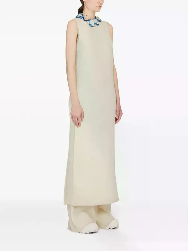 JIL SANDER Semi-sheer Knit Long Dress