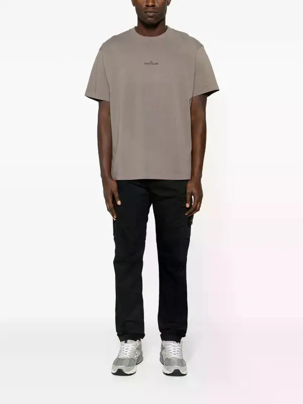 Stone Island Compass Badge Straight-leg Trousers - Blue