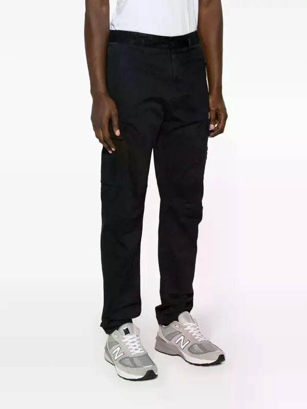 Stone Island Compass Badge Straight-leg Trousers - Blue