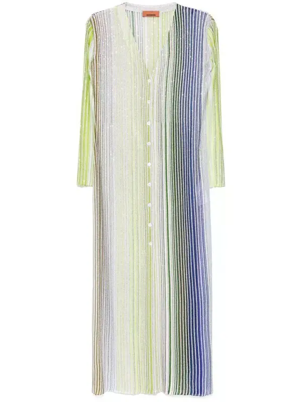Missoni Long Cardigan Dress - Green