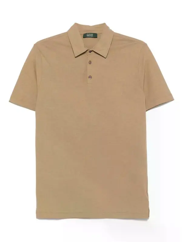 ZANONE Cotton Polo Shirt - Neutrals
