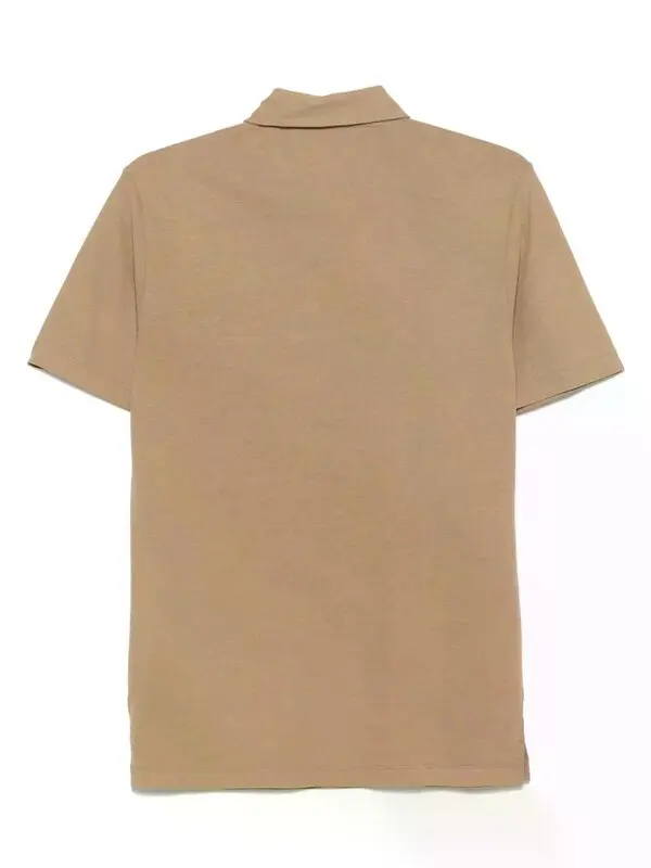 ZANONE Cotton Polo Shirt - Neutrals