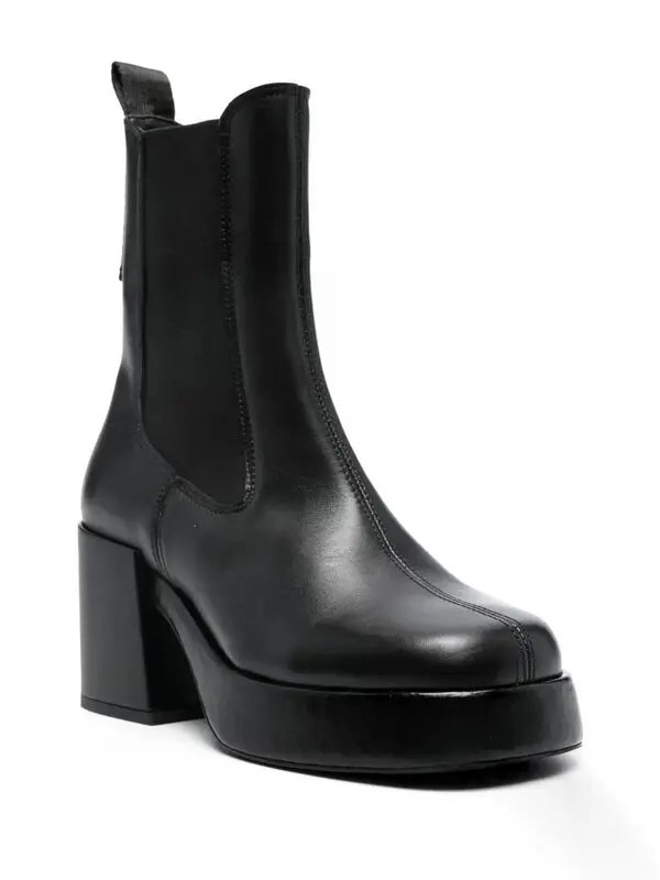 Tommy Hilfiger Chelsea 80mm Leather Chunky Boots