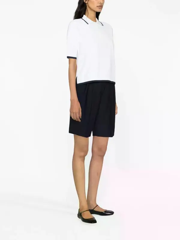 Thom Browne Rib-stitch Boxy Polo Shirt