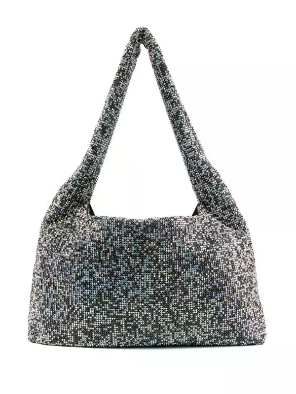 Kara Crystal-embellished Armpit Shoulder Bag - Black