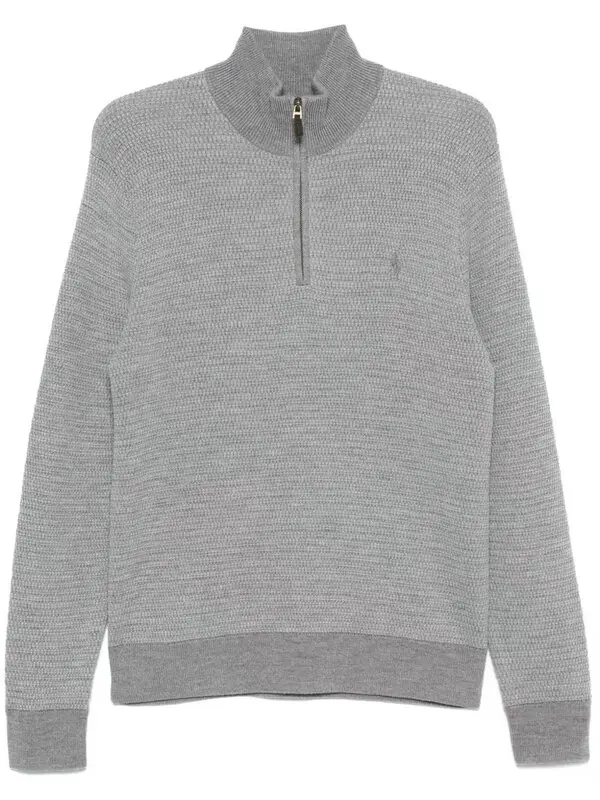 Polo Ralph Lauren Waffle-knit Half-zip Sweater