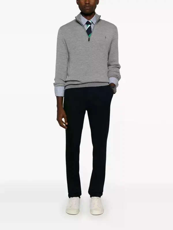Polo Ralph Lauren Waffle-knit Half-zip Sweater