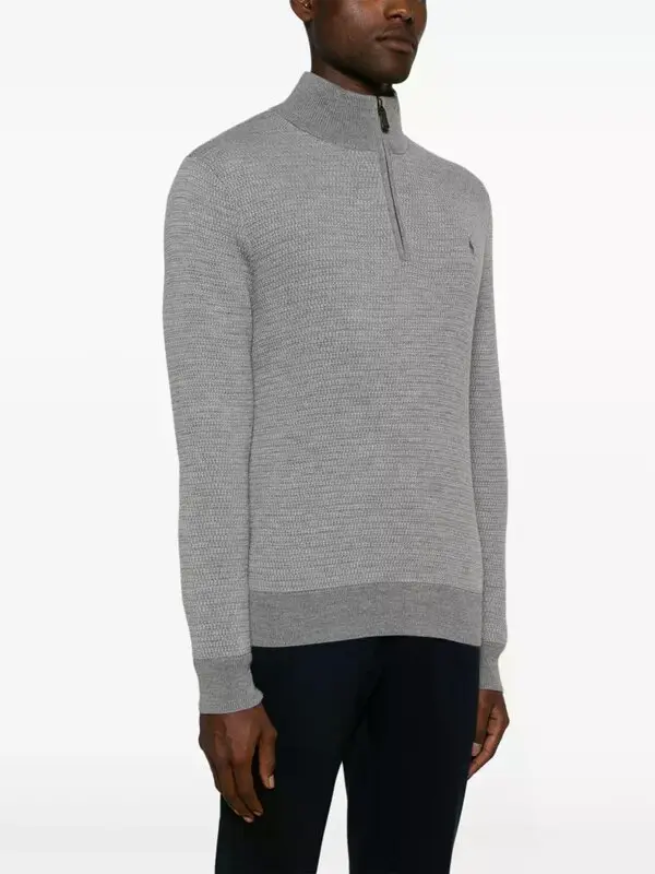 Polo Ralph Lauren Waffle-knit Half-zip Sweater