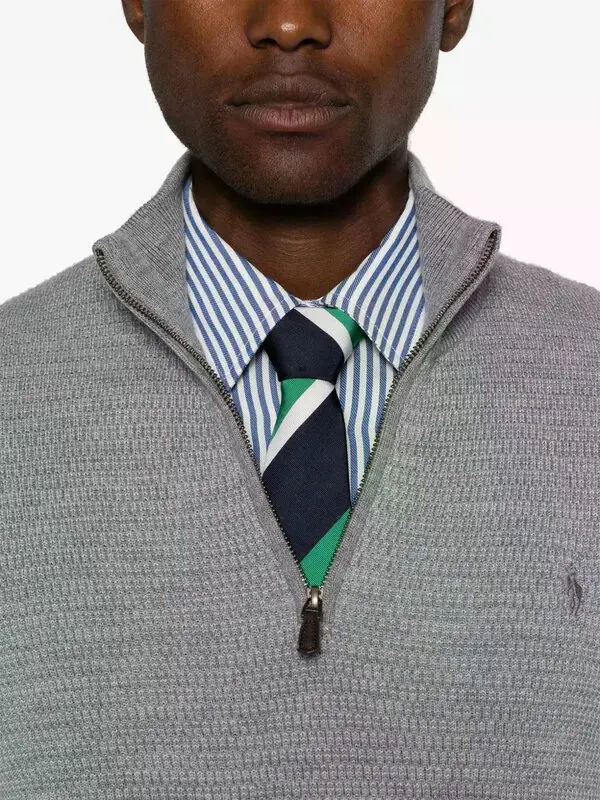 Polo Ralph Lauren Waffle-knit Half-zip Sweater