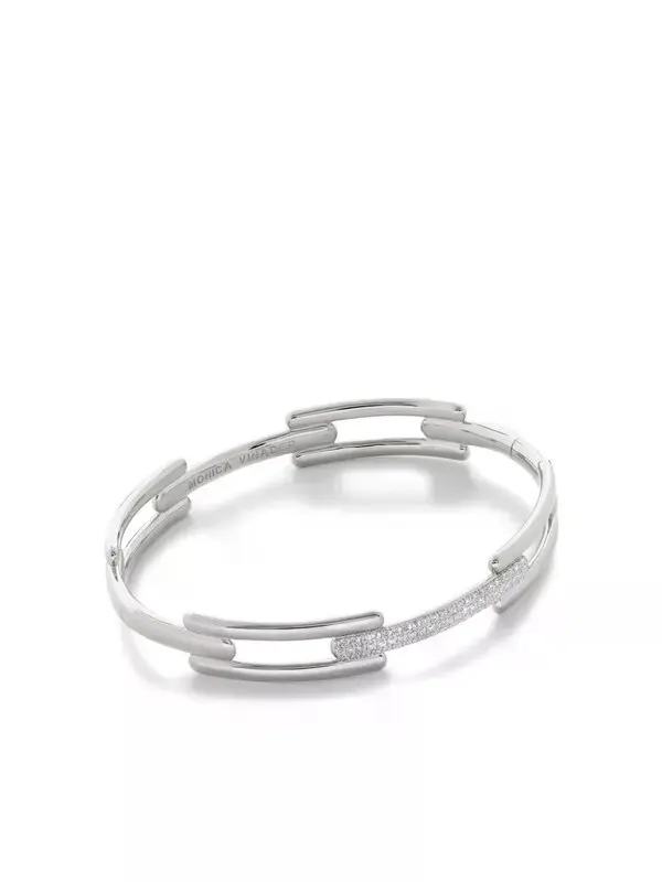 Monica Vinader Link Bangle - Silver