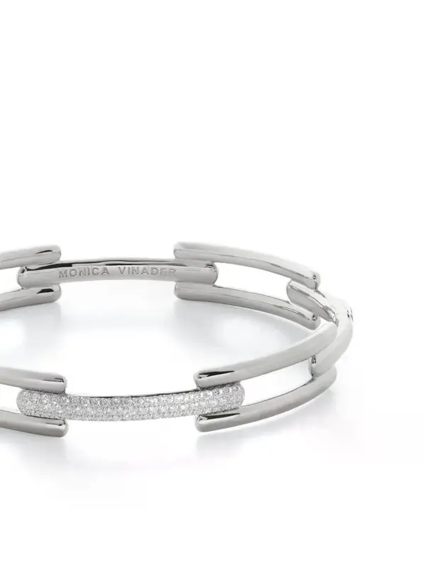 Monica Vinader Link Bangle - Silver