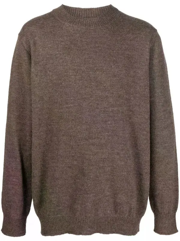 MAISON MARGIELA Crew-neck Alpaca-blend Jumper - Brown