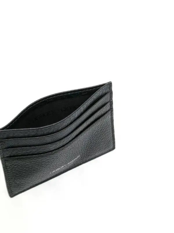 Giorgio Armani Grained-textured Leather Card Holder