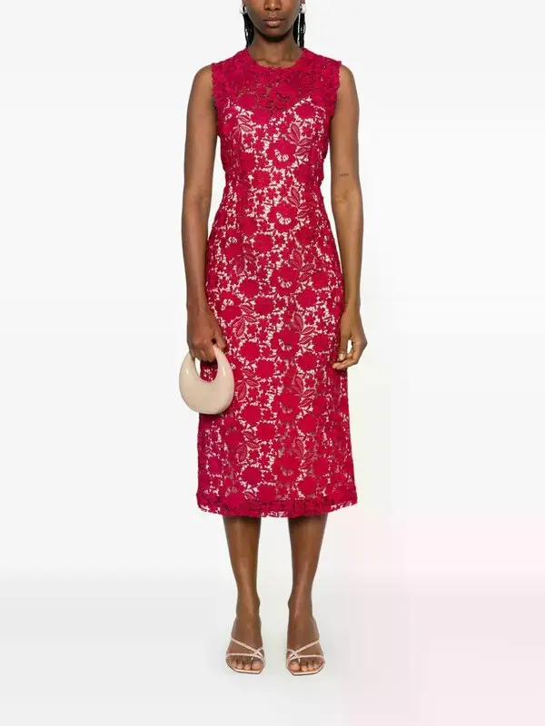 P.a.r.o.s.h Macramé Midi Dress