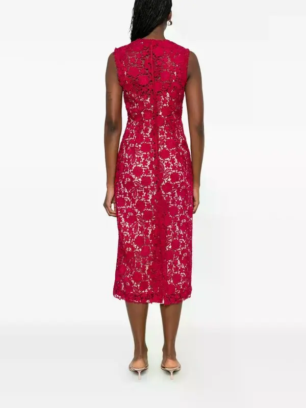P.a.r.o.s.h Macramé Midi Dress