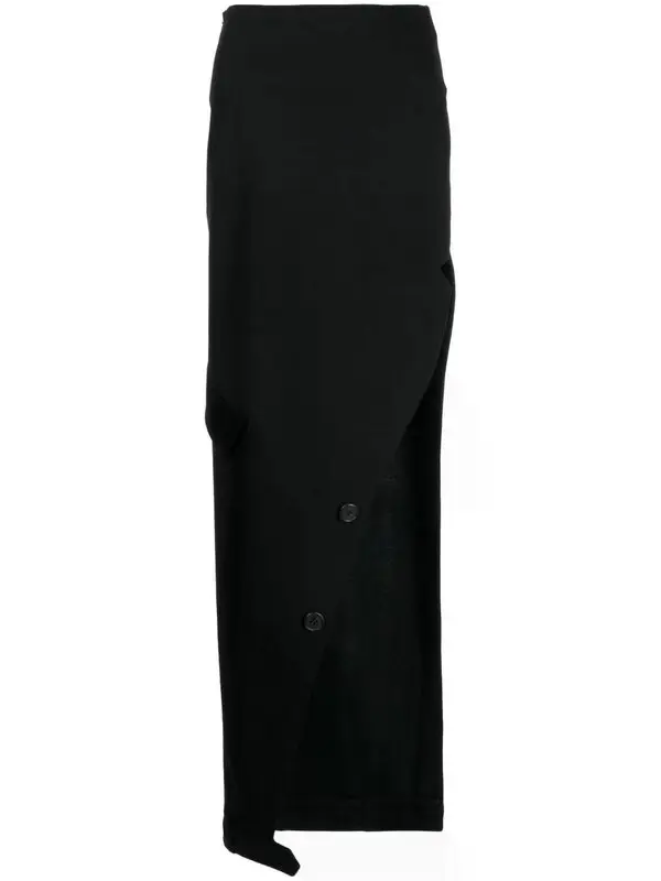 Monse High-waisted Cotton Midi Skirt