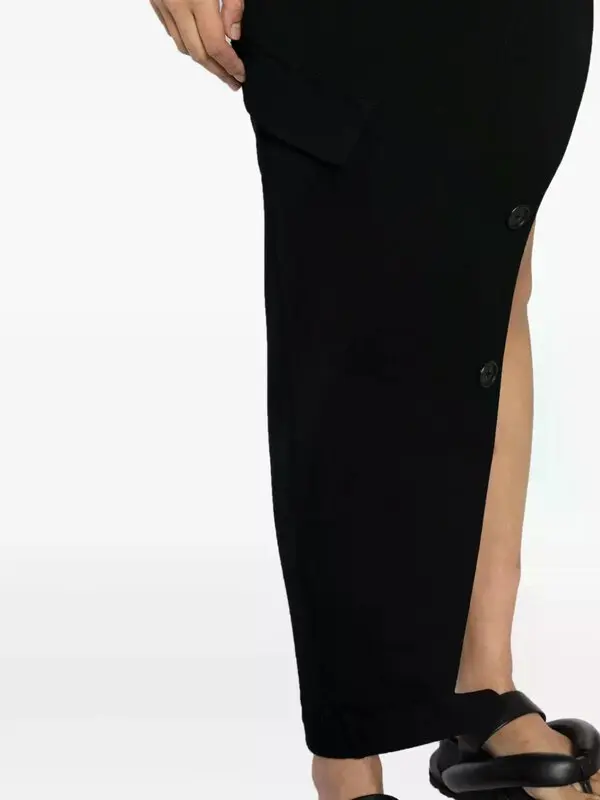 Monse High-waisted Cotton Midi Skirt