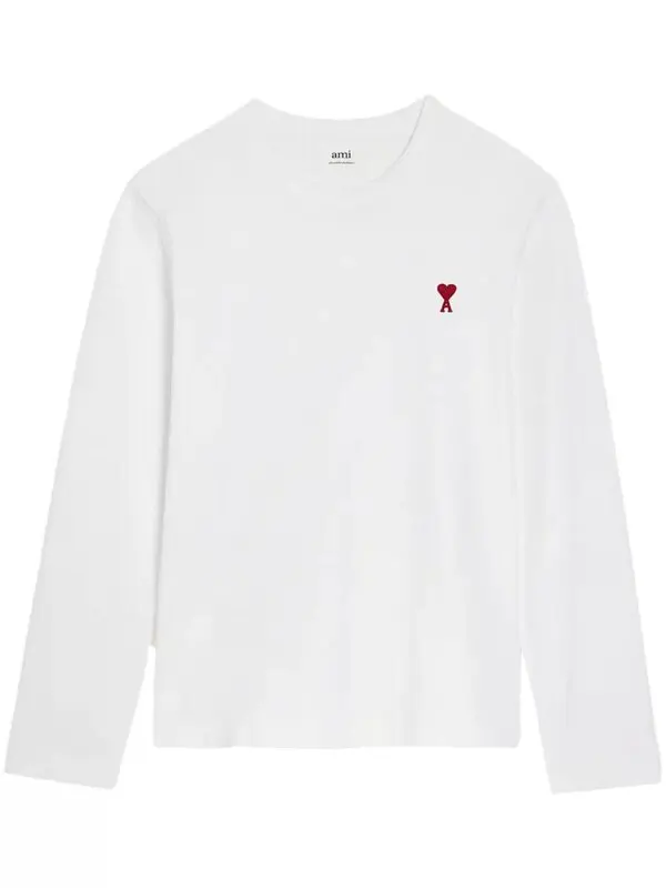 AMI Paris De Coeur Long-sleeve T-shirt - White