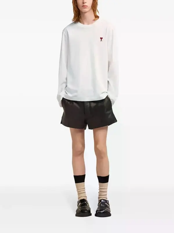 AMI Paris De Coeur Long-sleeve T-shirt - White