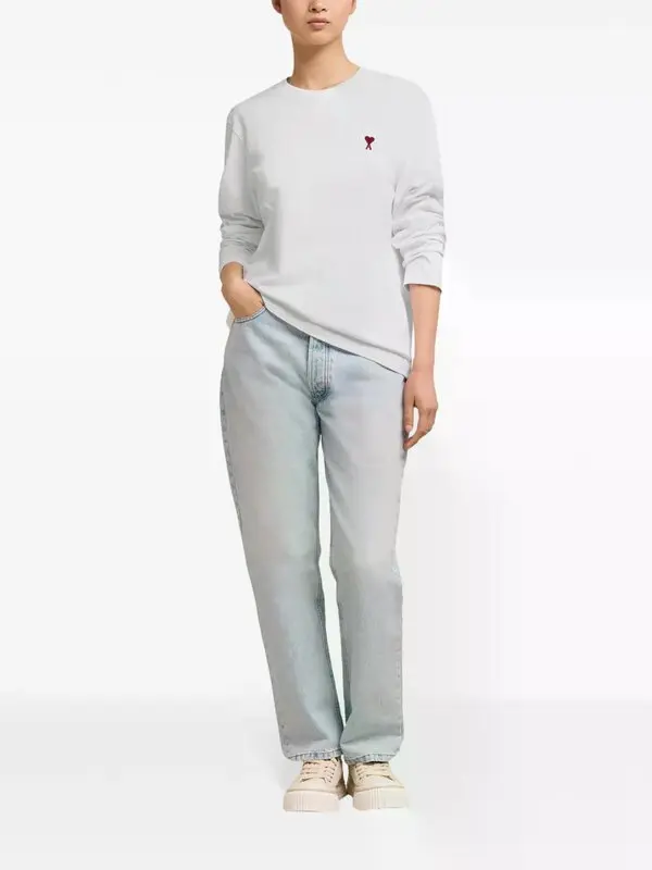 AMI Paris De Coeur Long-sleeve T-shirt - White