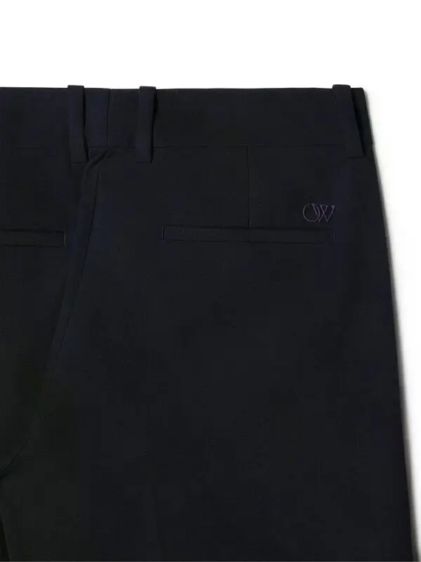 Off-White Wide-leg Wool Trousers