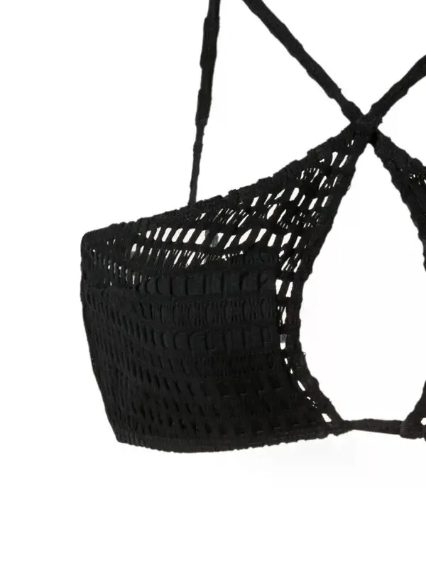 AMIR SLAMA Open-knit Cut-out Bikini Set