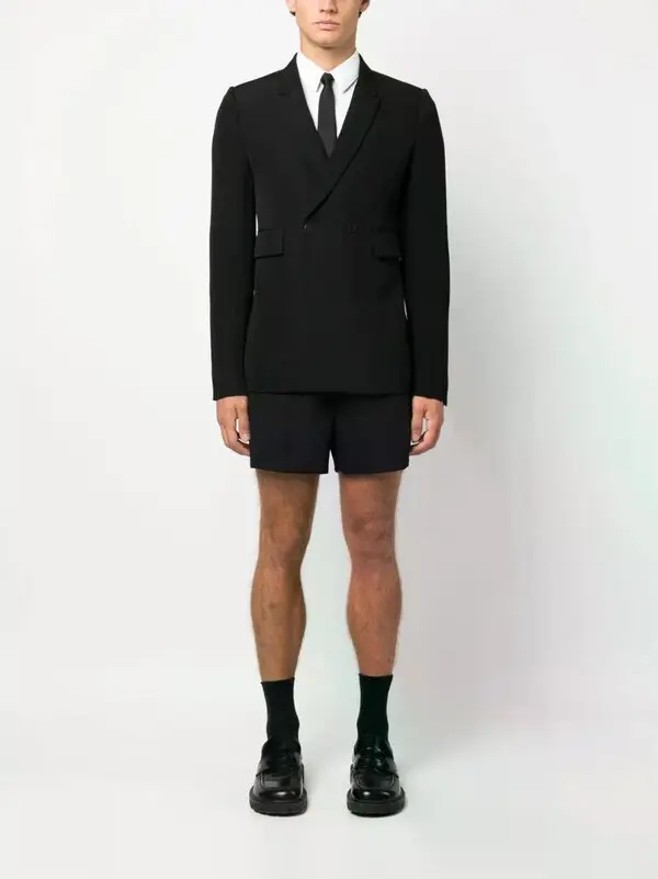 SAPIO Double-breasted Wool-cotton Blazer