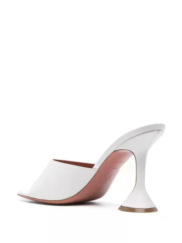 Amina Muaddi Leather Heeled Sandals