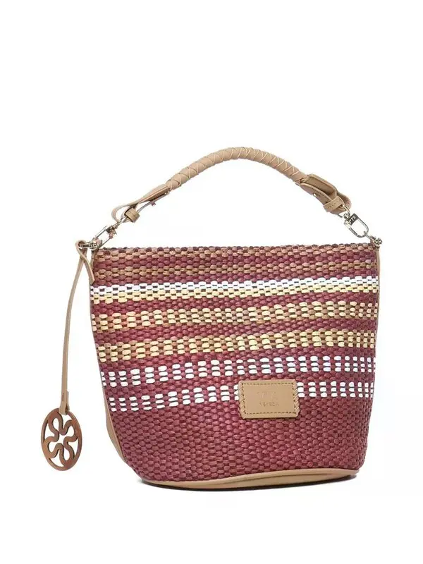 V°73 Stefanie Braided-detail Bucket Bag - Red