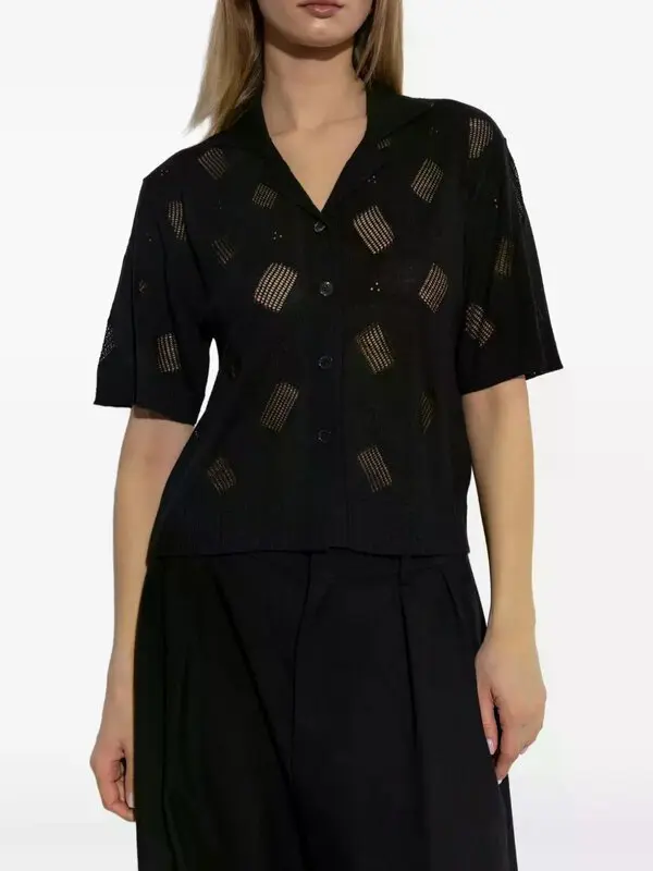 Marni Embroidered Shirt - Black