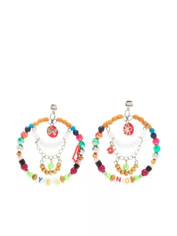 AMIR SLAMA Bead-embellished Dangle Earrings - Multicolour