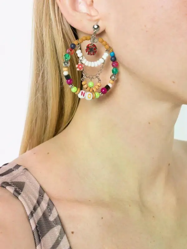 AMIR SLAMA Bead-embellished Dangle Earrings