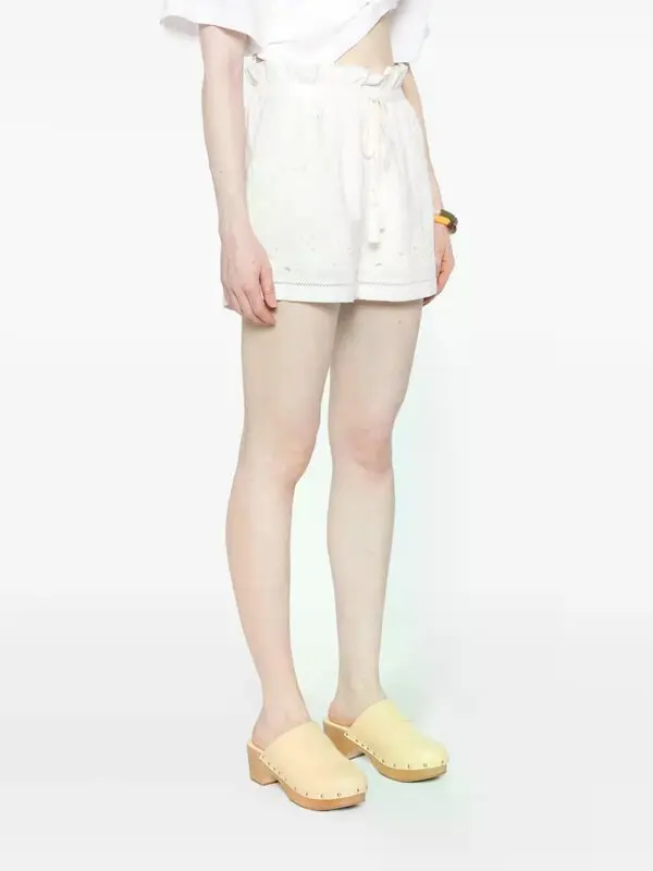 TWINSET Broderie-anglaise Paperbag Shorts