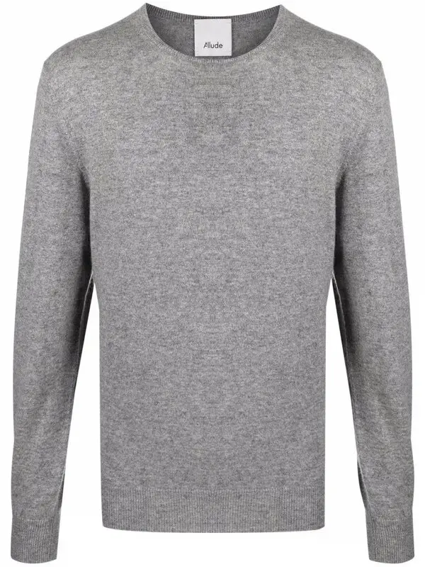 ALLUDE Fine-knit Cashmere Jumper - Grey