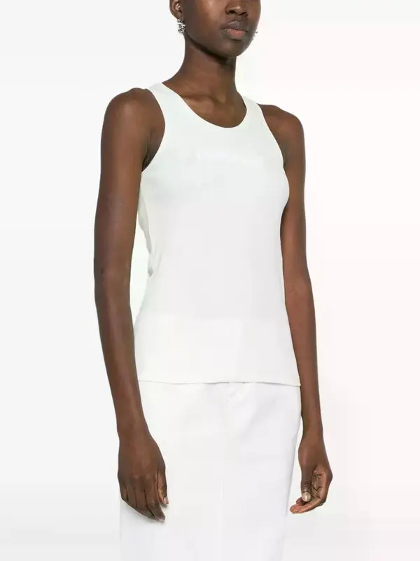 Rabanne Logo-patch Ribbed Tank Top