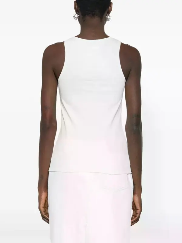 Rabanne Logo-patch Ribbed Tank Top