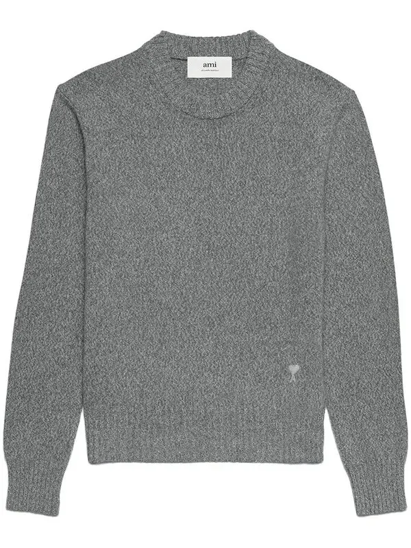 AMI Paris Cashmere-blend Crew-neck Jumper